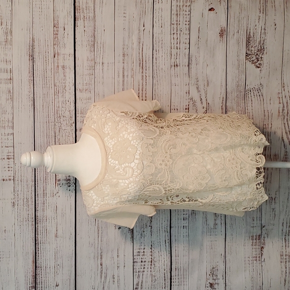 Adiva | Tops | New Adiva Sheer Blouse Top Crochet Doiley Style | Poshmark